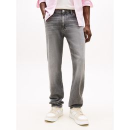 Tommy Jeans Slim-fit-Jeans »Ryan Regular Slim Straight« Slim‐Straight‐Jeans aus hochwertigem Denim regulärer Leibhöhe Grey Denim 30 - Länge 34...