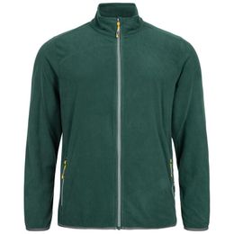 DEPROC Active Fleecejacke &raquo;KIRKVALE II MEN&laquo; weiche Fleecejacke in traditioneller Optik dunkelgr&uuml;n L L Leichte Basic-Fleecejacke mit Stehkragen