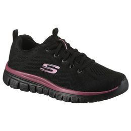 Skechers Sneaker »Graceful - Get Connected« Freizeitschuh, Halbschuh, Schnürschuh für die Maschinenwäsche geeignet schwarz mauve 41 41 Obermaterial...