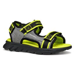 Geox Sandale »J SANDAL AIRADYUM BO«, Trekking Sandale, Sommerschuh, Klettschuh mit farbiger Innensohle grau-grün 27 27 Trekking Sandale für aktive...