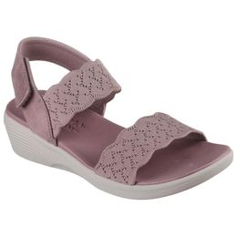 Skechers Keilsandalette »ARYA-ON THE RISE«, Plateausandale, Klettschuh mit Luxe Foam mauve 38 38 Bequeme Sandale mit Keilabsatz und Klettverschluss