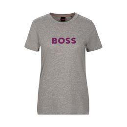 BOSS Orange T-Shirt &raquo;C_Elogo_5&laquo; mit BOSS-Schriftzug silbergrau XL XL Shirt von BOSS Orange Womenswear