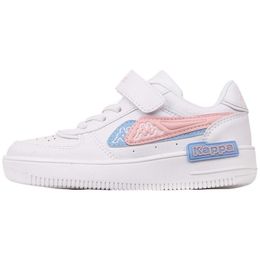 Kappa Sneaker - besonders leicht an- & auszuziehen white-rosé 31 31 Retro Sneaker von Kappa für Kinder