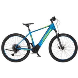 FISCHER BIKE FISCHER FAHRRAD &raquo;MONTIS 6.0i 504&laquo; 12 Gang Kettenschaltung Mittelmotor 250 W Pedelec, Elektrofahrrad f&uuml;r Damen u. Herren, MTB blau matt