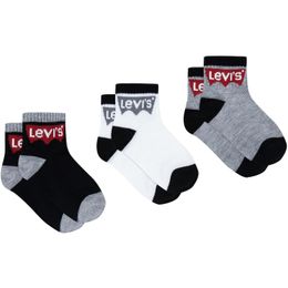 Levi's® kids LEVI'S KIDS Socken »BATWING MID CUT3PK« Packung, 3 Paar tlg. im 3er-Pack BLACK 6 (27/35) Socken von Levi's Kids