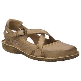 Josef Seibel Sandale &raquo;Rosalie 13&laquo;, Sommerschuh, Sandalette, Riemchensandale, im Used-Look natur 43 43 Mit verstellbarer Schnalle und geschlossenem...
