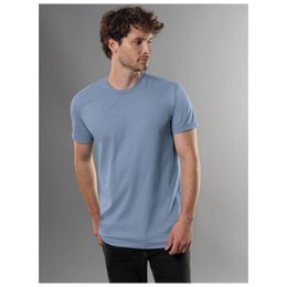 TRIGEMA T-Shirt »Slim Fit T-Shirt aus DELUXE Baumwolle« 1 Stk. tlg. pearl-blue XL XL DELUXE-Single-Jersey