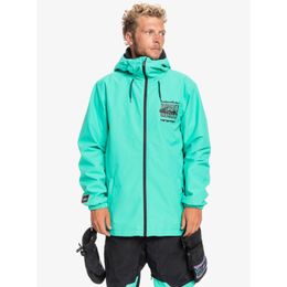 Quiksilver Snowboardjacke »High In The Hood« Pool Green L L Material: 10K Quiksilver-DryFlight -Technologie...