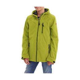 Killtec Softshelljacke »Boys Softshelljacke« Wasserabweisende Softshelljacke mit Kapuze, Fleece limette 164 164 Jungen Softshelljacke mit Kapuze