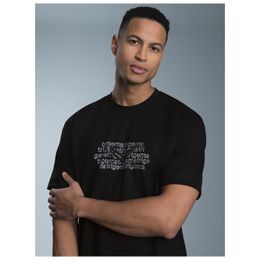 TRIGEMA T-Shirt »T-Shirt mit Logo-Print« 1 Stk. tlg. schwarz S S Single-Jersey