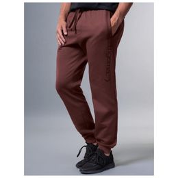 TRIGEMA Jerseyhose &raquo;Freizeithose mit -Aufdruck&laquo; kastanie S - US-Gr&ouml;&szlig;en US-Gr&ouml;&szlig;en S Sweat-Qualit&auml;t