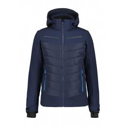 Icepeak Softshelljacke »FREMONT« 1 Stk. tlg. mit Kapuze mit dezenten Logoschriftzügen und Patch am Oberarm DUNKEL BLAU 58 58 Softshelljacke mit...