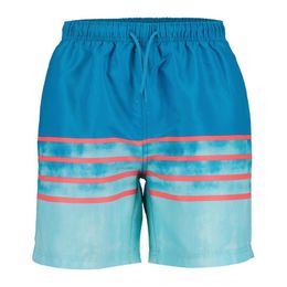 Blue Seven Badehose »Badeshorts TEENY BOYS BEACH BERMUDA« 1 Stk. tlg. Allover Druck 620 - AQUA 176 176 Jungen Badehose mit Farbverlauf und Streifen