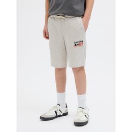 Jack & Jones JACK & JONES JUNIOR Shorts »JPSTLUKE SWEAT SHORTS GMS JNR« White Melange Detail:SS25 176 - N-Gr N-Gr 176 Moderne Short von Jack & Jones Junior für...