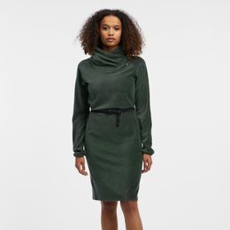 Ragwear Sweatkleid »BELITA« mit abnehmbarem Gürtel, 2 Stk. tlg. gerippte Cord Optik PINE GREEN XL (42) - N-Gr N-Gr XL (42) Vegan, von PETA...