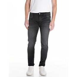 Replay Slim-fit-Jeans &raquo;Anbass&laquo; black delav&egrave; B848 32 - L&auml;nge 34 L&auml;nge 34 32 Slim Fit Jeans f&uuml;r eine schmale Silhouette und einen modernen Look