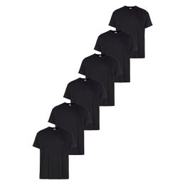 Fruit of the Loom T-Shirt », sechs Stück in unterschiedlicher Farbkomination« Packung, 6er-Pack, 6 Stk. tlg. mit Rundhalsausschnitt black L (52/54)...