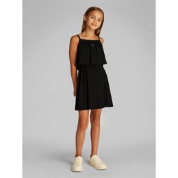 Calvin Klein Jeans Minikleid »CRINKLE LAYERED TANK DRESS« für Kinder bis 16 Jahre Black 4 (104) - N-Gr N-Gr 4 (104) Kleid mit Logostickerei von...