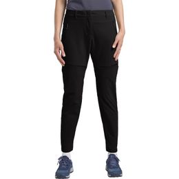 Jack Wolfskin Zip-away-Hose »HIKEOUT ZIP AWAY PANTS W« black 40 40 Leichte Trekkinghose mit abzippbaren Beinen