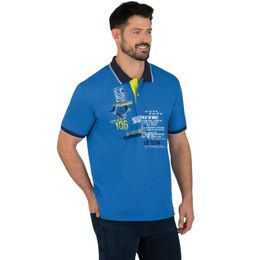 TRIGEMA Poloshirt »Poloshirt mit maritimem Druckmotiv« 1 Stk. tlg. electric-blue M M 100 % Baumwolle, Ringgarn supergekämmt