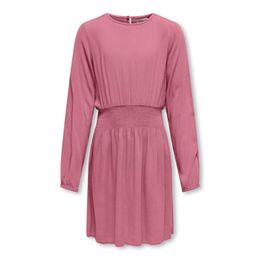 KIDS Only Sommerkleid »KOGCORNELIA LIFE L/S SHORT DRESS WVN« Heather Rose 134 - N-Gr N-Gr 134 Kurzes Kleid von KIDS Only für Mädchen