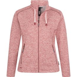 DEPROC Active Strickfleecejacke »LUVERNE WOMEN« Kontrastreissverschluss hellrot 36/38 (M) 36/38 (M) Modische Strickfleecejacke mit Stehkragen