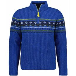 Ragman Rundhalspullover 3 Mitternachtsblau-077 50 50 Stehkragen mit Zip