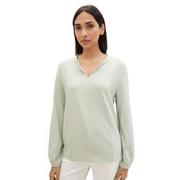 Tom Tailor Ballonshirt mit Streifen desert green white thin stripe XXXL(46) XXXL(46) Sportlich gestreiftes Langarmshirt von Tom Tailor