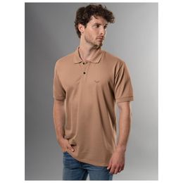 TRIGEMA Poloshirt »Poloshirt DELUXE Piqué« 1 Stk. tlg. haselnuss L L DELUXE-Piqué-Qualität