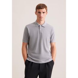 Seidensticker Herren Seidensticker Poloshirt &raquo;Regular&laquo; Polo Uni grau XXL