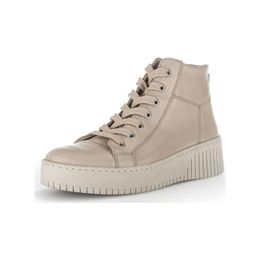 Gabor Sneaker »Sneaker Leder« Creme 41 41 Verschluss: Schnürung