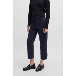 BOSS Orange Chinohose »C_Teresita1-D« mit Schlitz am Saum Dark Blue 404 36 - N-Gr N-Gr 36 Chinohose von BOSS Orange Womenswear