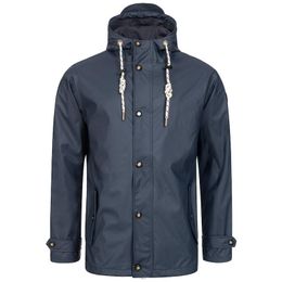 ANKERGLUT Regenjacke »Friesennerz GANDER MEN« auch in Großen Größen erhältlich navy XL (54) XL (54) Maritimer unifarbener Regenmantel und Taftfutter