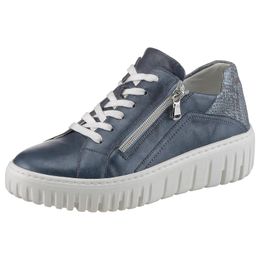 Waldläufer WALDLÄUFER Plateausneaker »H-LIVIA«, Schnürer, Halbschuh, Freizeitschuh mit Außen-Reißverschluss jeansblau 4,5 (37,5) 4,5 (37,5) Halbschuh mit...