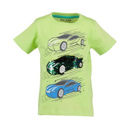 Blue Seven T-Shirt »T-Shirts« 1 Stk. tlg. 707 - HL GRÜN 98 98 T-Shirt mit Auto-Print für Jungen