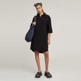 G-Star Raw G-STAR Shirtkleid »Shirt Dress« Brusttasche mit krempelbaren Ärmeln dk black XXL - N-Gr N-Gr XXL Shirt Dress von G-STAR