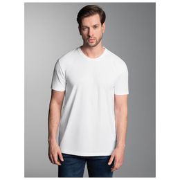 TRIGEMA T-Shirt »Essential Tee« 1 Stk. tlg. weiss M M Elastischer Single mit Micromodal