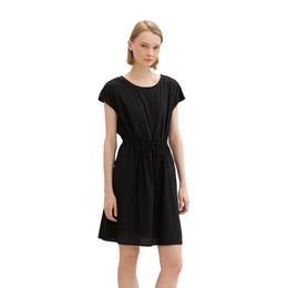 Tom Tailor Denim Druckkleid Eingrifftaschen im Midi-Look und mit Eingrifftaschen black L (40) - N-Gr N-Gr L (40) Kleid mit Livaeco von TOM TAILOR...