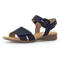 Gabor Keilsandalette »FLORENZ«, Keilabsatz, Sommerschuh, Riemchensandale in Schuhweite G (=weit) dunkelblau 43 43 Keilsandalette mit...