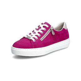 Rieker Sneaker »Sneaker Leder/Synthetik« Fuchsia 41 41 Verschluss: Schnürung