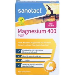 Sanotact Magnesium 400 Pur Kautabletten 30 St