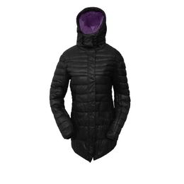 DEPROC Active Steppjacke »GILMOUR II LONG« auch in Großen Größen erhältlich schwarz 44L 44L Besonders leichter Damen Steppmantel aus besonders...