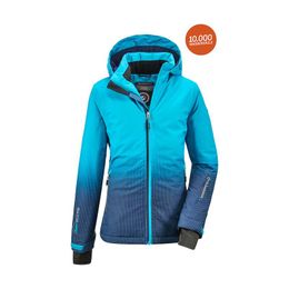 Killtec Outdoorjacke &raquo;Lynge GRLS JCKT E&laquo; M&auml;dchenjacke, wasserdicht/winddicht, 10.000 mm Wassers&auml;ule azur 176 176 M&auml;dchen Funktionsjacke mit Kapuze...