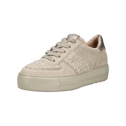 Paul Green Sneaker »Sneaker Nubukleder« Beige 37 37 Verschluss: Schnürung