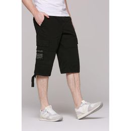 CAMP DAVID Skaterbermudas Sommerhose mit Webstreifen und Prints black L - N-Gr N-Gr L Skater Shorts von CAMP DAVID