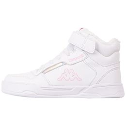Kappa Sneaker mit kuschelig-w&auml;rmendem Innenfutter white-multi 33 33 Kn&ouml;chelhoher Sneaker von Kappa f&uuml;r Kids