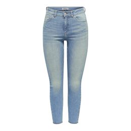 Only Skinny-fit-Jeans »ONLRUSH MID WAIST SK RW ANK DNM MAS« Light Blue Denim Detail:GREEN TINT S (36) - Länge 32 Länge 32 S (36) Knöchellange Jeans...