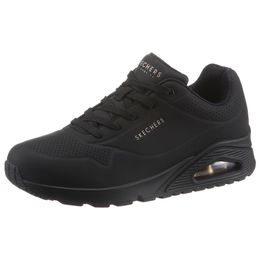 Skechers Wedgesneaker »Uno - Stand on Air« Freizeitschuh, Halbschuh, Schnürschuh mit feiner Perforation black 41 41 Trendiger, einfarbiger...