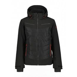 Icepeak Softshelljacke »FREMONT« 1 Stk. tlg. mit Kapuze mit dezenten Logoschriftzügen und Patch am Oberarm SCHWARZ 56 56 Softshelljacke mit hoher...