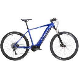 KROSS »E-MTB Hexagon Boost 5.0 29 Zoll blau« 9 Gang microSHIFT ADVENT M6195 Schaltwerk Kettenschaltung Mittelmotor 250 W Pedelec, Elektrofahrrad...